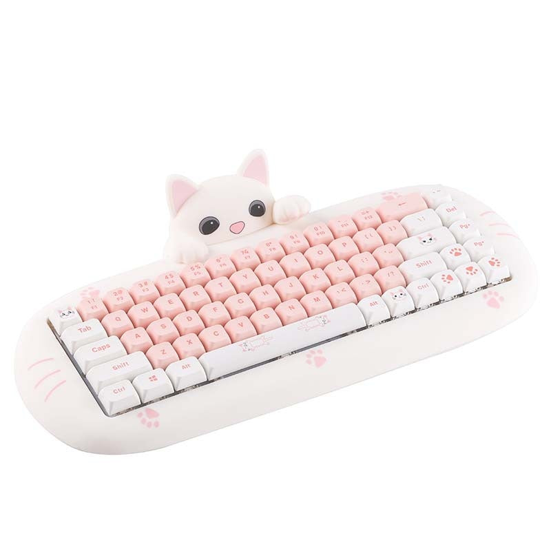 Wireless Bluetooth E-sports Games Cute Mini Office Mechanical Keyboard ...